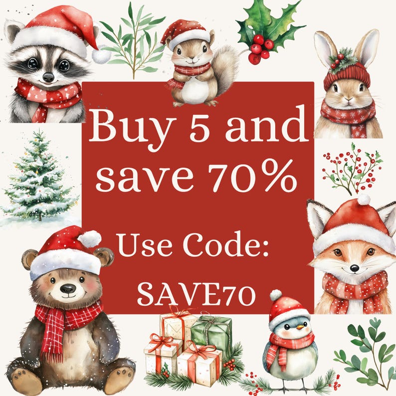 Christmas Woodland Present Clipart - Christmas Woodland Clipart ...