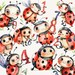 Cute Watercolor Ladybug Clipart With Numbers 1-10, Great for Birthday ...