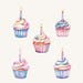 Watercolor Birthday Candle Clipart, Birthday Cake and Candle Clipart ...