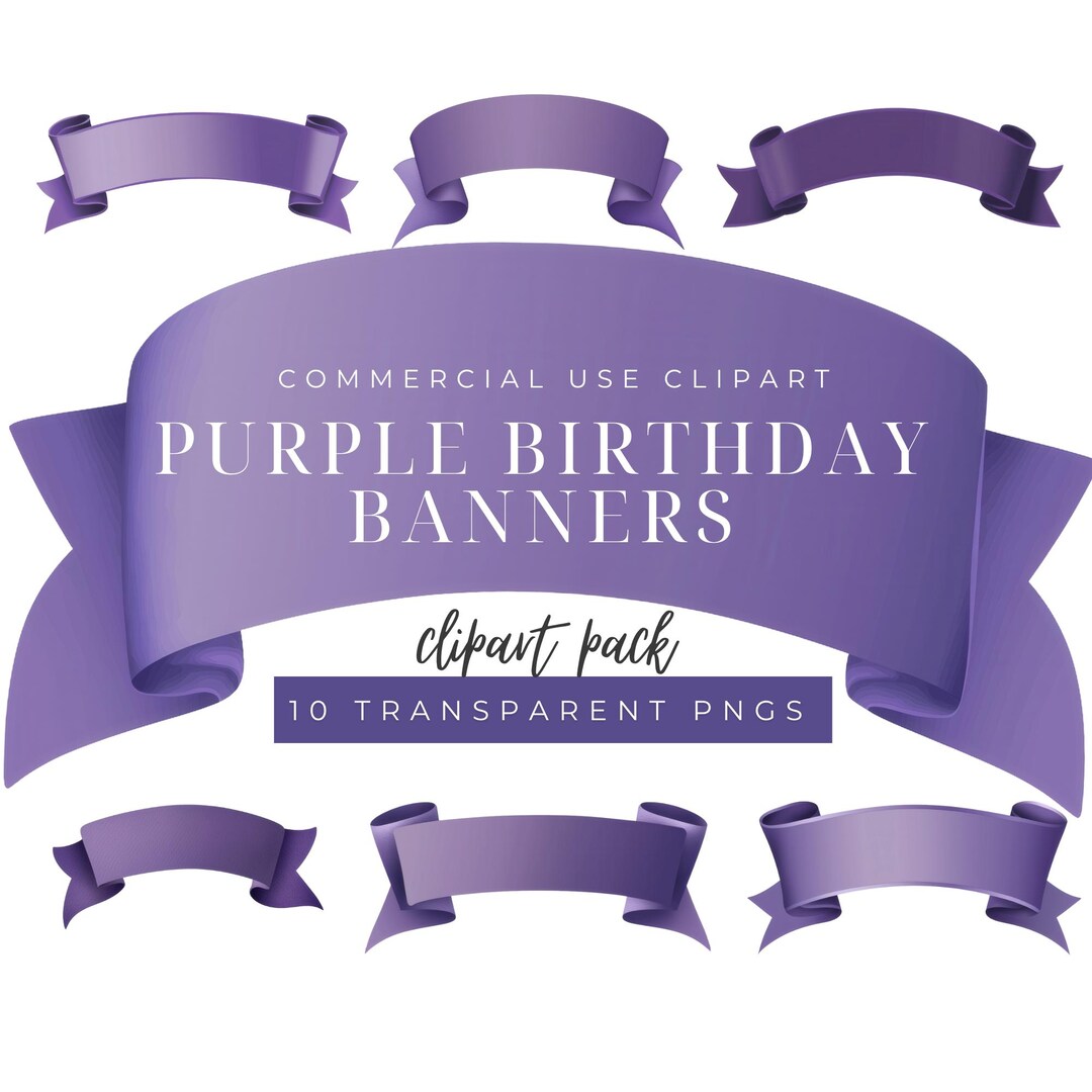 Watercolor Birthday Banner Clipart - Happy Birthday Clipart PNG ...