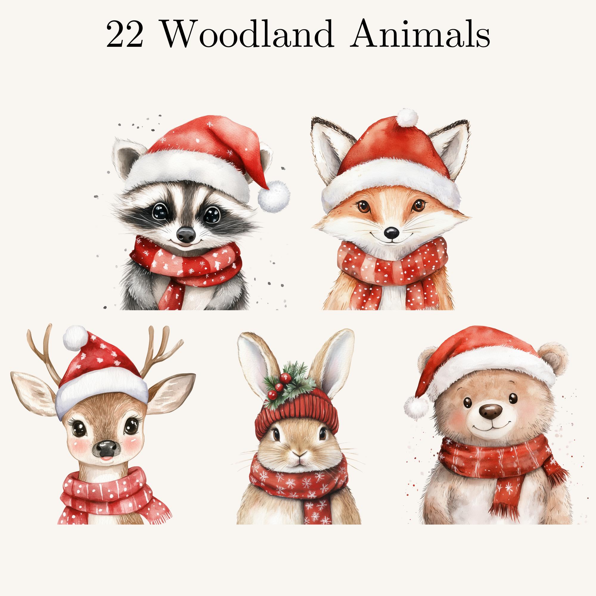 Christmas Woodland Present Clipart - Christmas Woodland Clipart ...