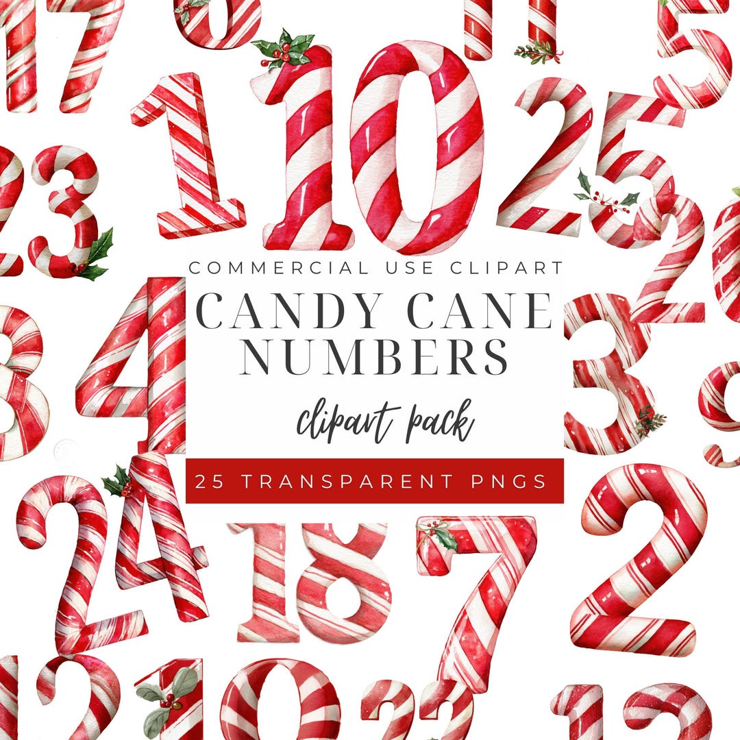 Christmas Advent Countdown Clipart, Printable Holiday Designs, Fun ...