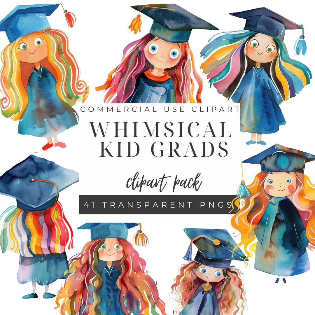 Graduation Clipart Girls, Kinder Graduation Clipart, Graduation Clipart ...