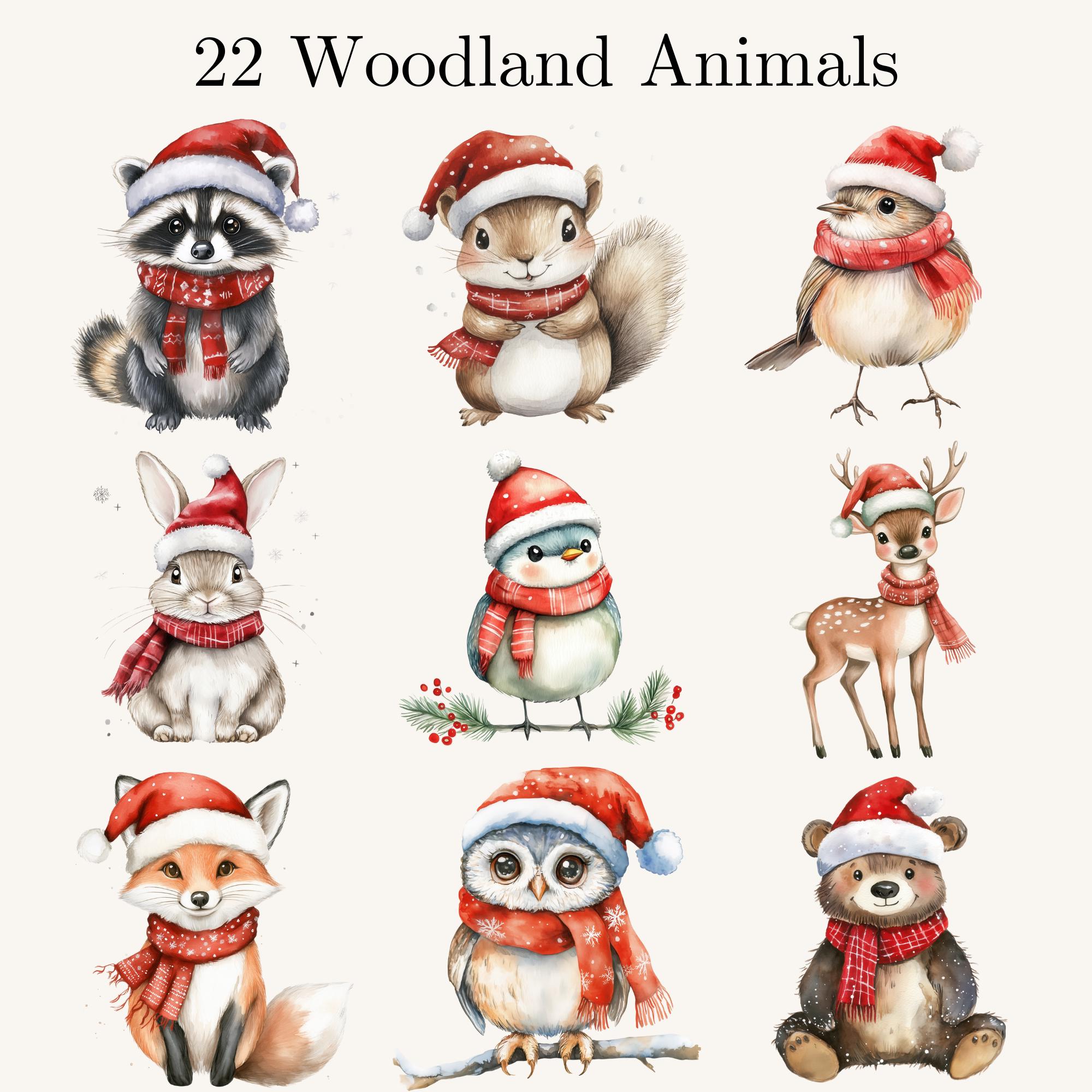 Christmas Woodland Present Clipart - Christmas Woodland Clipart ...
