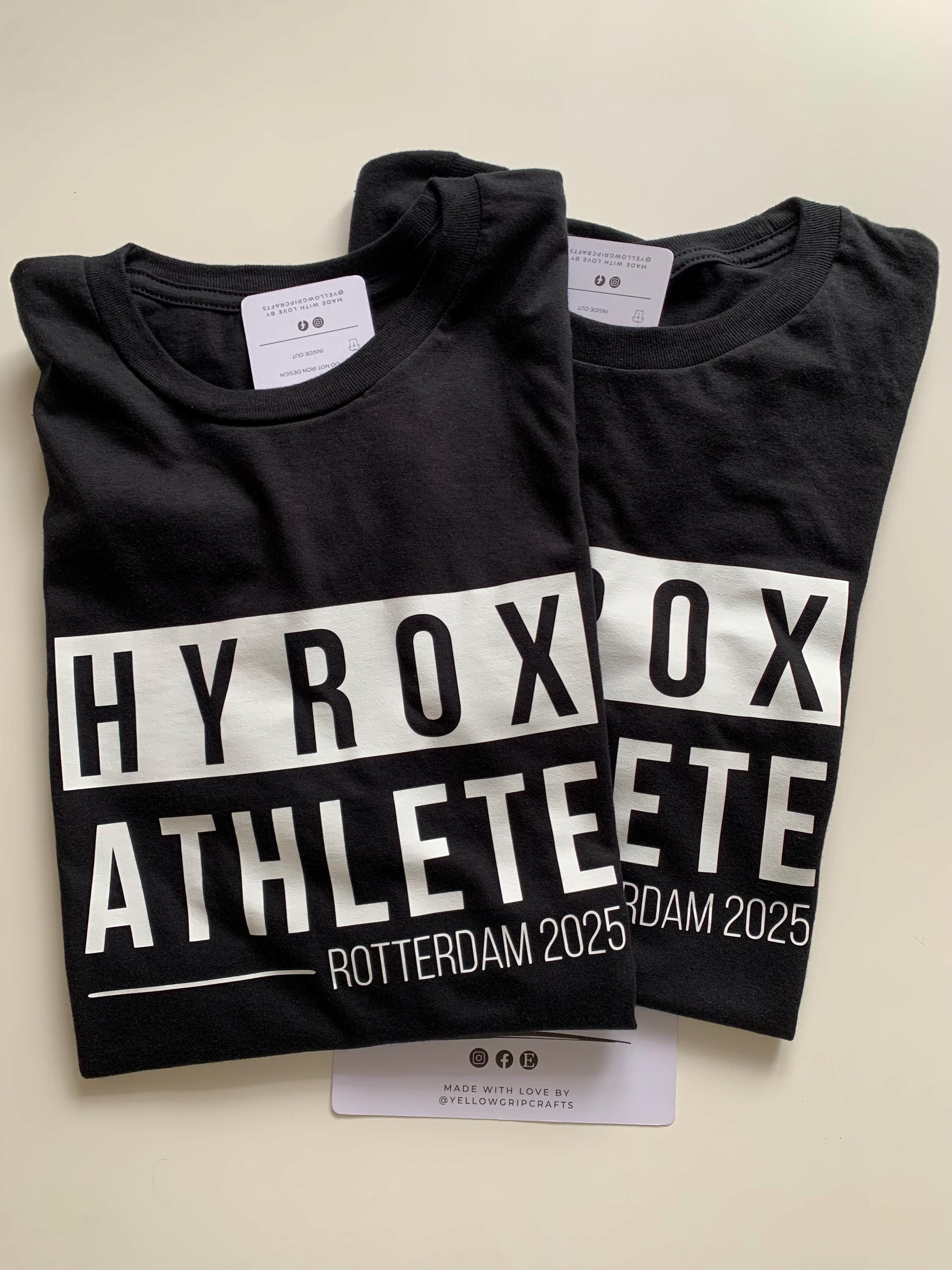 Custom HYROX Race T-shirt Personalized Fitness Competition Tee HYROX ...
