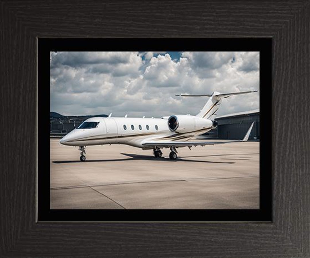 Fantasy Private Jet on the Ramp Limited Edition Framed Print - Etsy