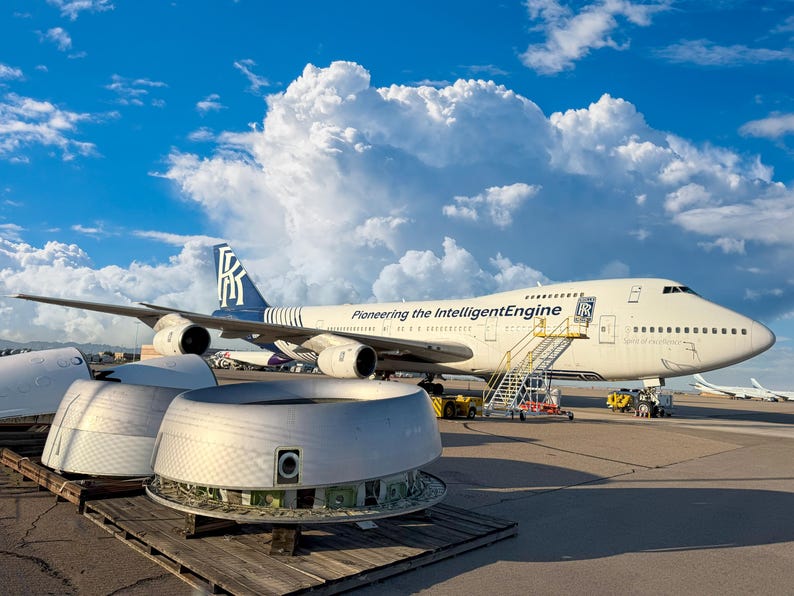 Rolls-royce Boeing 747 Engine Test Plane Signed Limited Edition ...