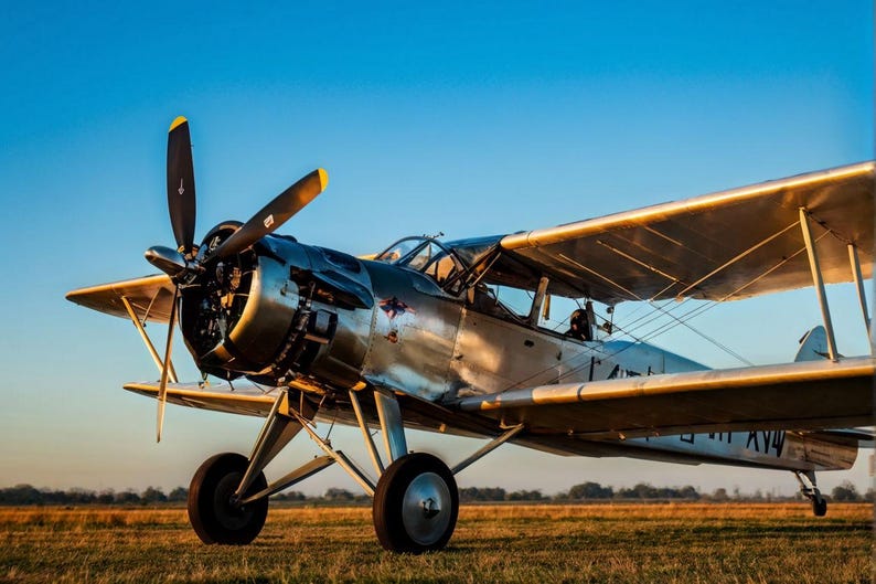 FOUR Fantasy 1930s Aviators in Their Polished Metal Aircraft Limited ...