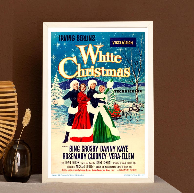 White Christmas Movie Poster / Film Fan Collectibles / Wall Art ...