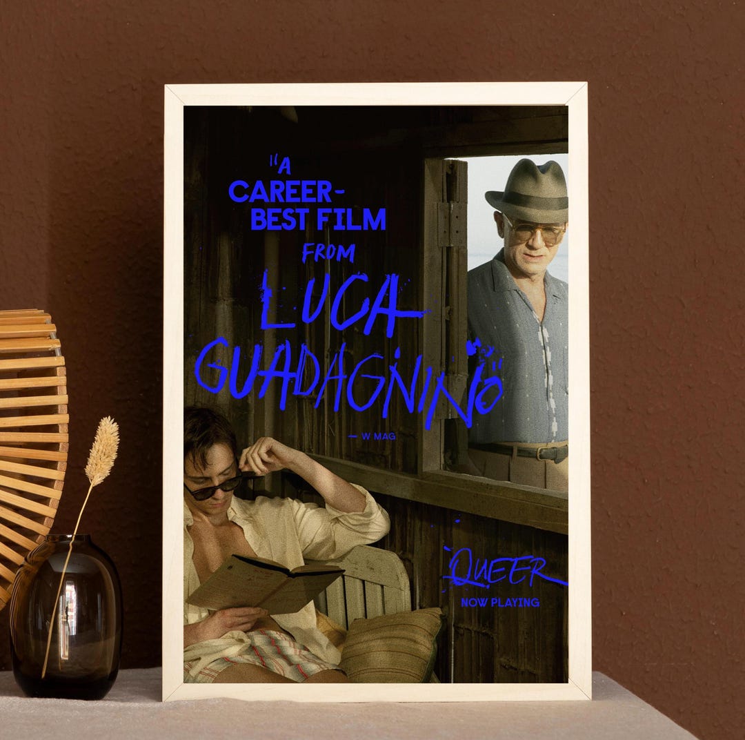 Queer Movie Poster / Film Fan Collectibles / Wall Art / Canvas Poster ...