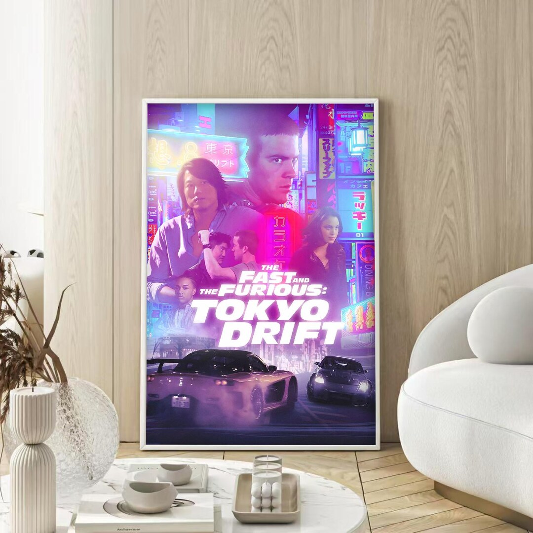 The Fast and the Furious Tokyo Drift Movie Poster, Canvas Print, Movie ...