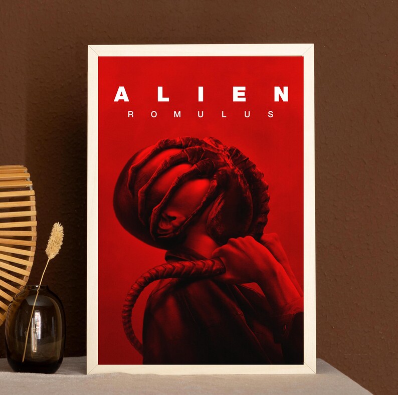 Alien Romulus Movie Poster / Film Fan Collectibles / Wall Art / Canvas ...