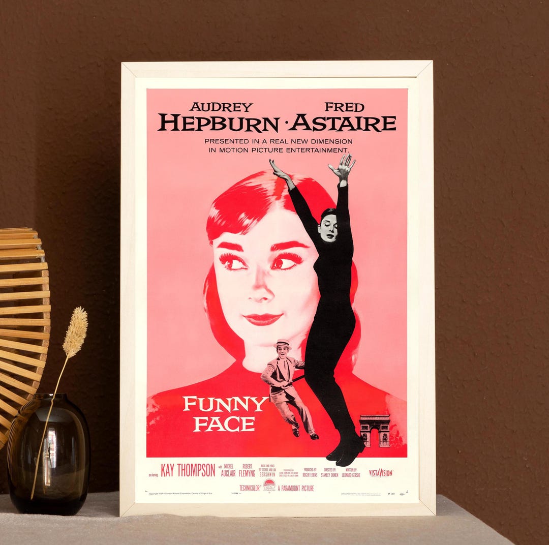 Funny Face Movie Poster / Film Fan Collectibles / Wall Art / Canvas ...