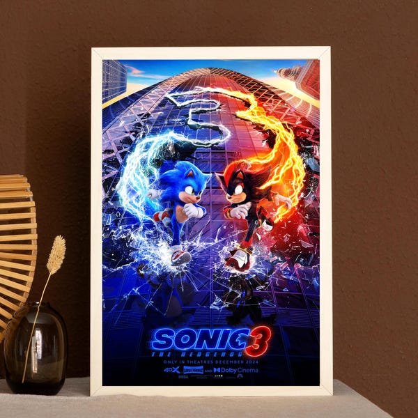 Sonic 3 Movie Poster - Etsy