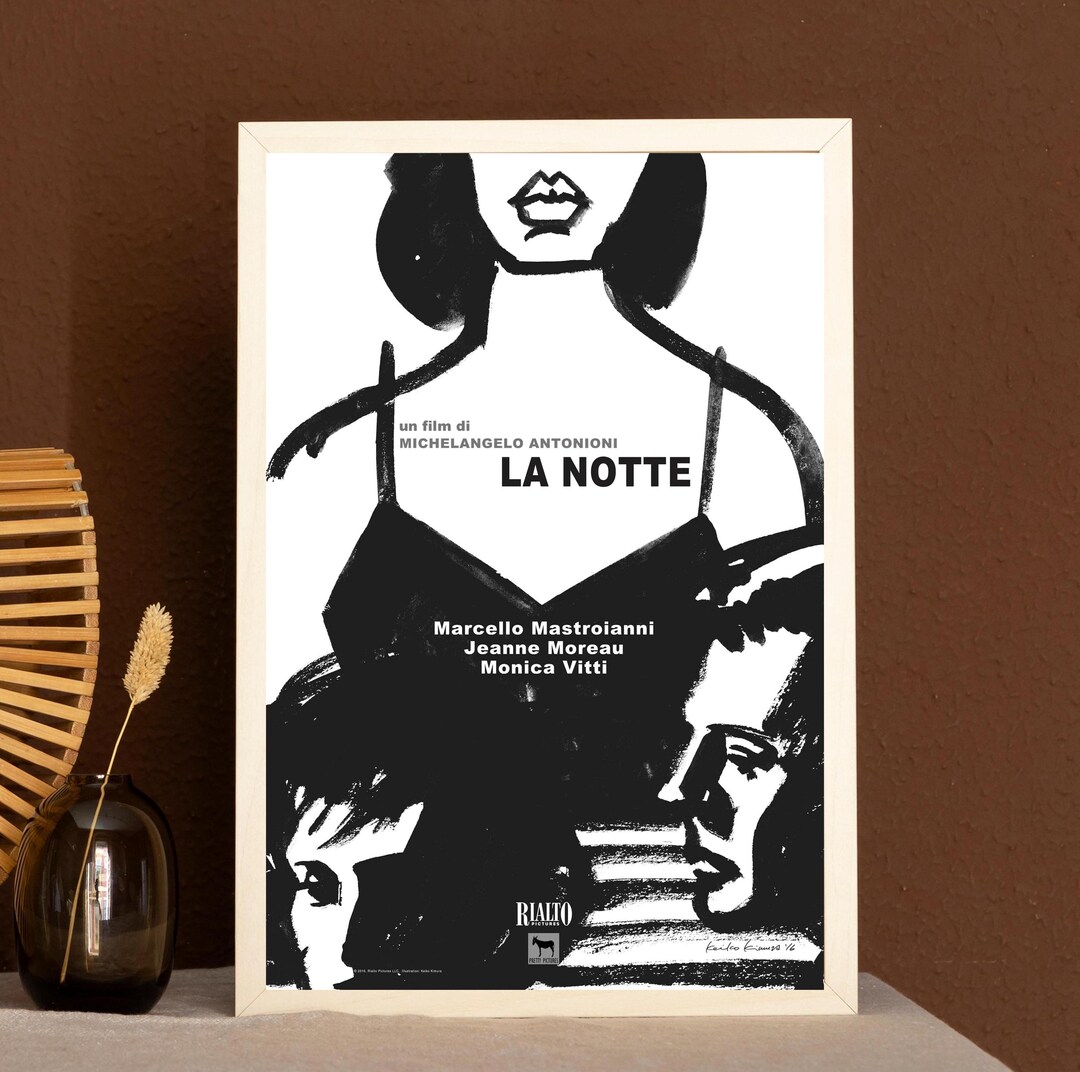 La Notte Movie Poster / Film Fan Collectibles / Wall Art / Canvas ...