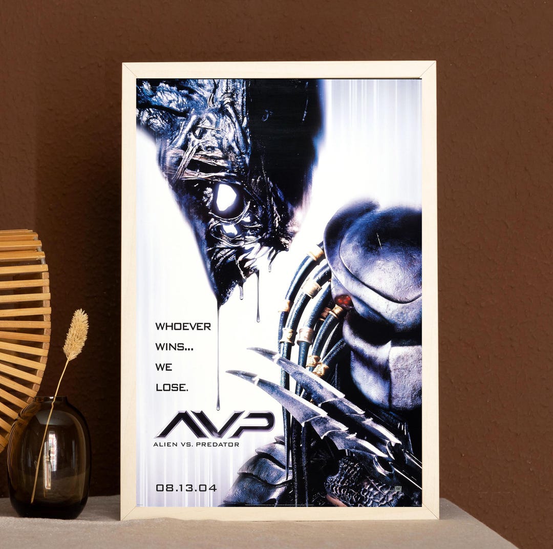 AVP Alien Vs. Predator Movie Poster, Canvas Print, Movie Fan ...