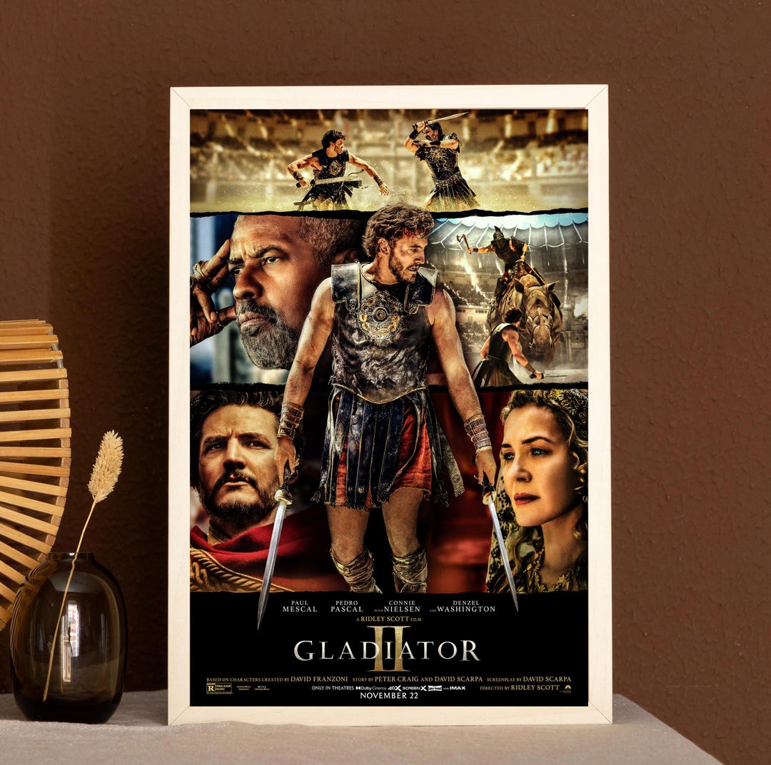 Gladiator II Movie Poster / Film Fan Collectibles / Wall Art / Canvas ...