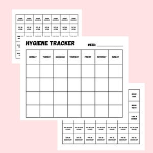 Hygiene Tracker - Customizable for Client or Student - Etsy
