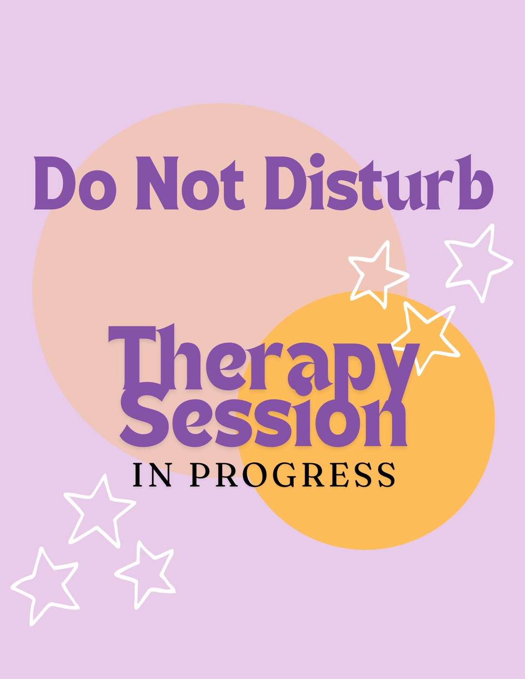 Do Not Disturb Signs for Therapy Sessions - Etsy