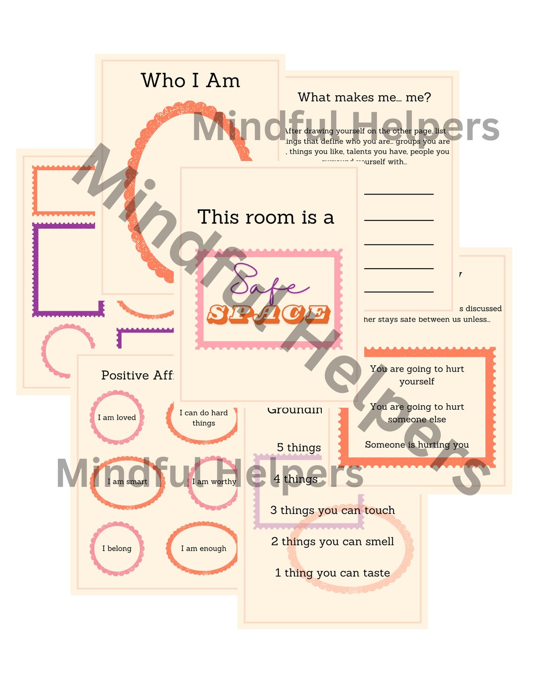 Therapy Handouts for Children and Families, Self Identity, Self Esteem ...