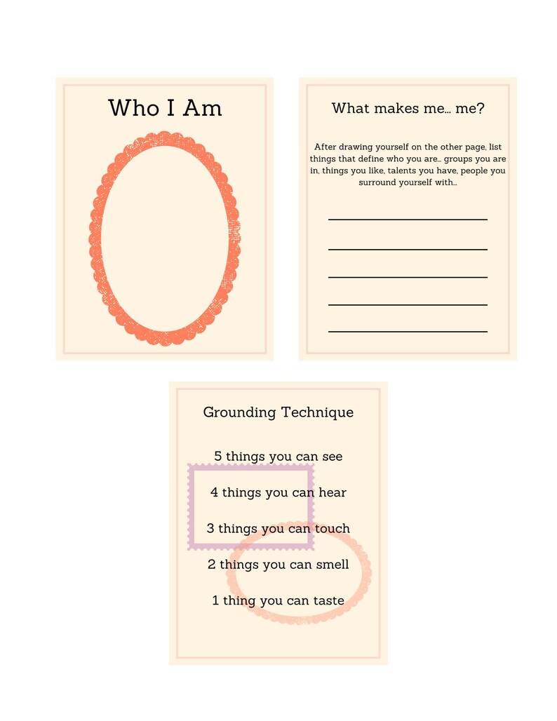 Therapy Hand Out Coping Skills, Positive Affirmations, Grounding ...