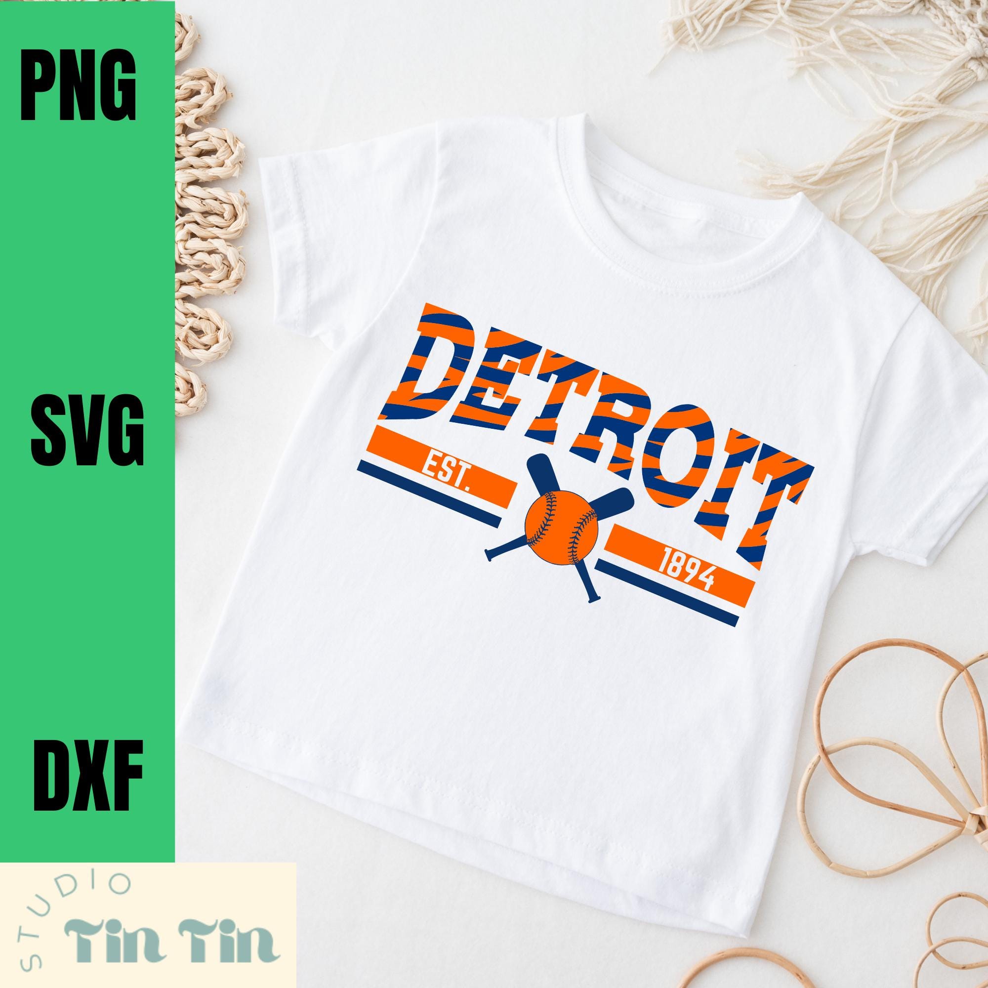 Detroit Baseball Svg Png Dxf, Detroit SVG, Detroit PNG, Baseball Svg ...