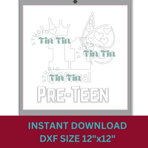 Official 11 Pre-teen Svg Png, 11th Birthday Girl Svg, Official Pre-teen ...