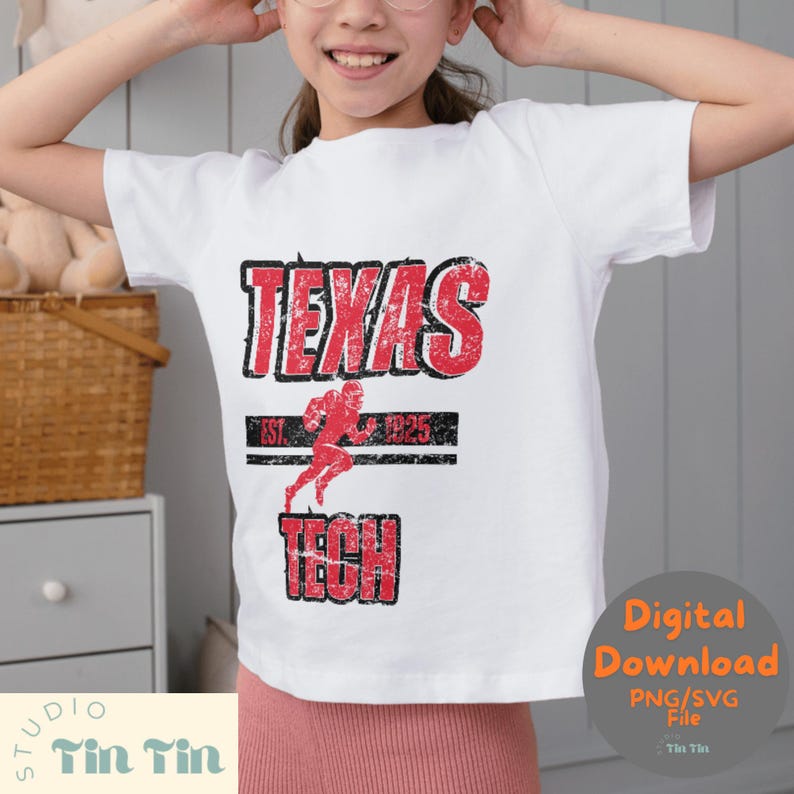 Texas Tech Football Png Svg, Txtech, Black and Red Football School ...