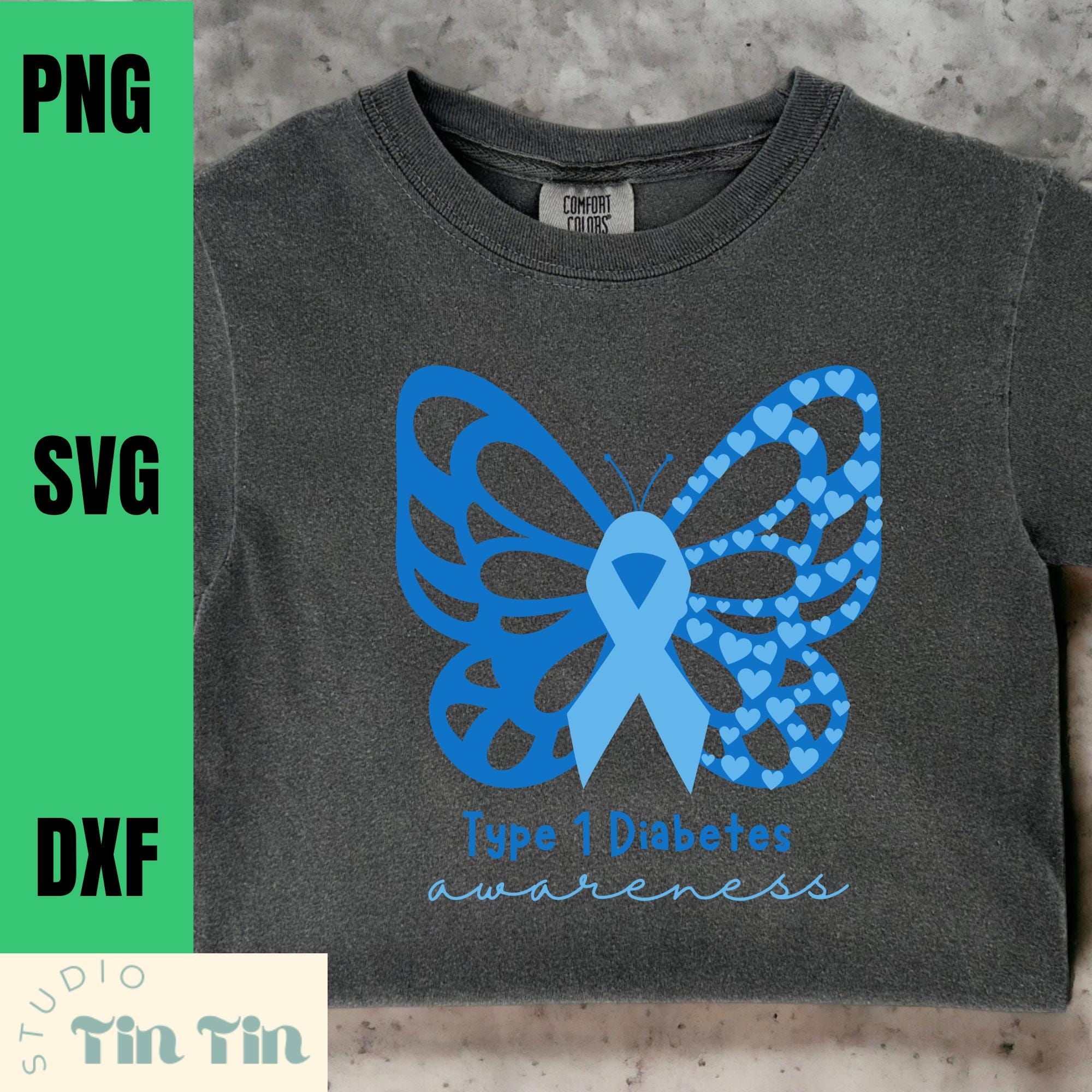 Type 1 Diabetes Awareness Svg Png Dxf, T1D Mom, Type 1 Diabetes Svg ...