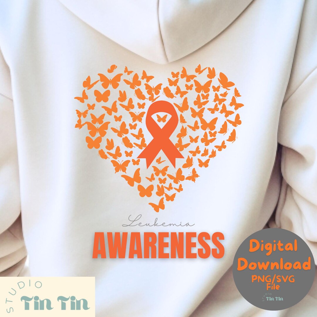 Leukemia Cancer Butterfly Ribbon Svg Png, Cancer Ribbon Svg, Leukemia ...