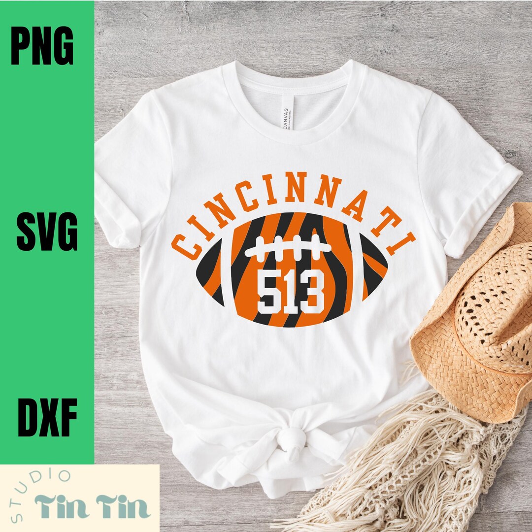 513 Cincinnati Svg Png Dxf, 513 Bengals Print, Football Svg, Svg Files ...