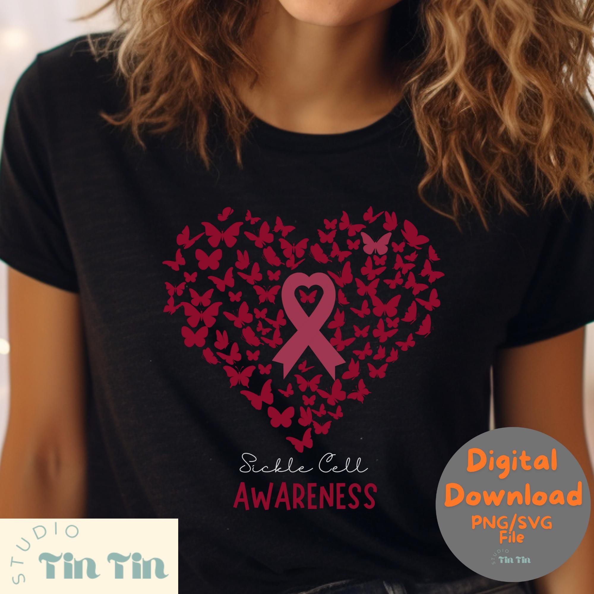 Sickle Cell Awareness Svg Png,sickle Cell Butterfly Svg,sickle Cell ...