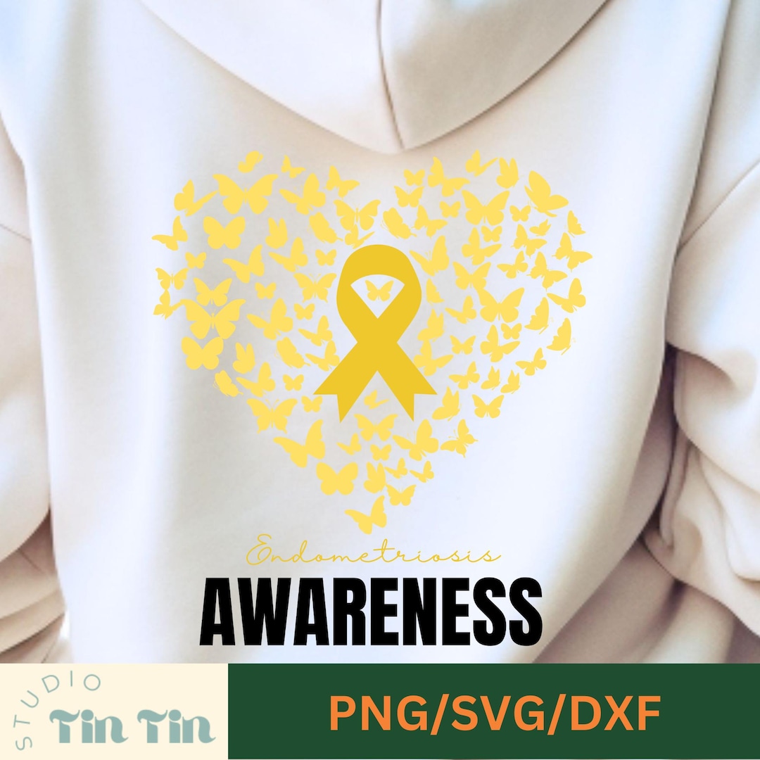 Endometriosis Awareness Svg Png Dxf, Endometriosis Svg Png, Butterfly ...