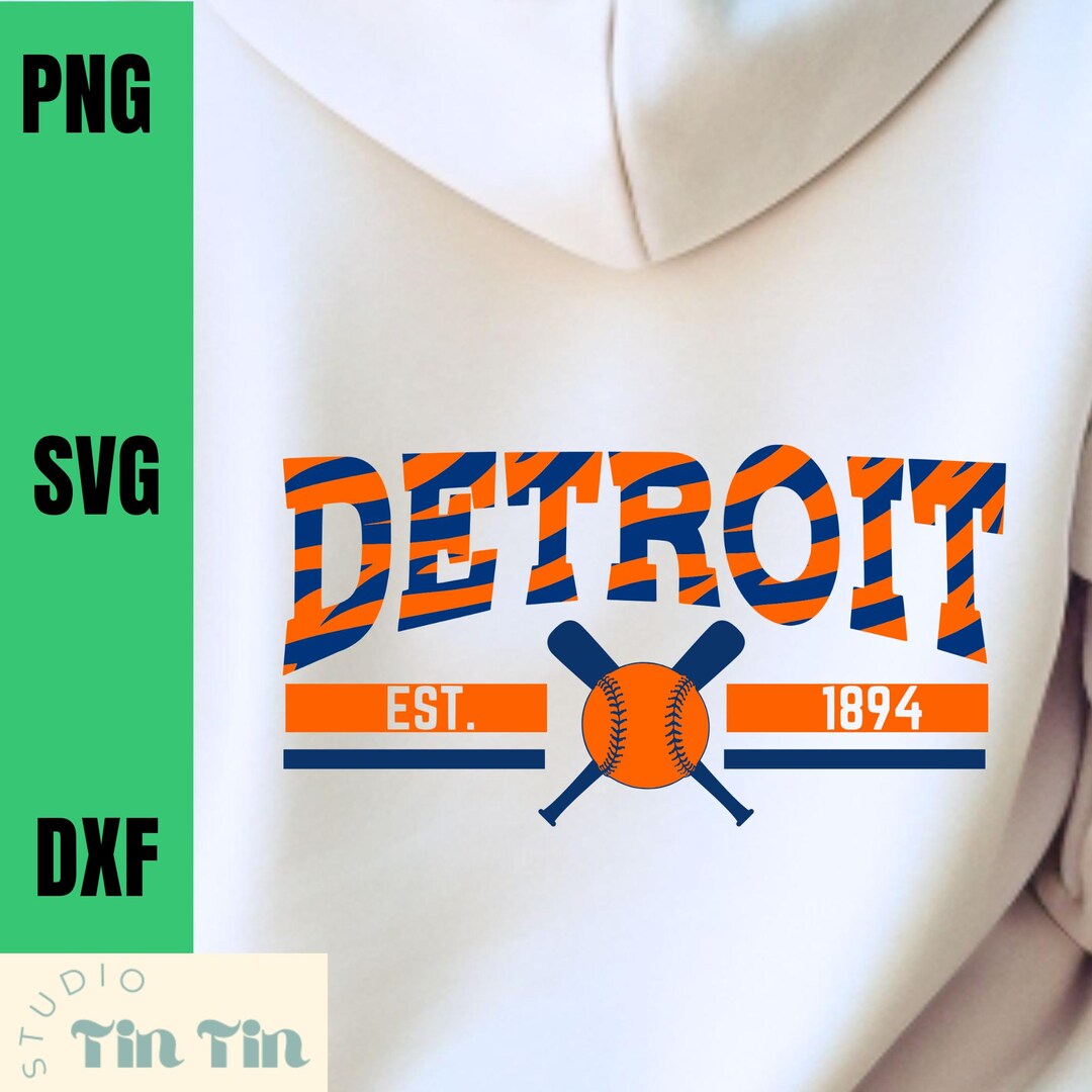 Detroit Baseball Svg Png Dxf, Detroit SVG, Detroit PNG, Baseball Svg ...