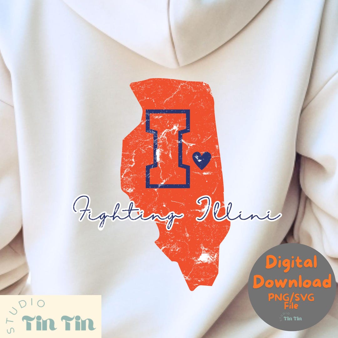 Fighting Illini Svg Png, Illini Football, Illinois Fighting Illini Svg ...