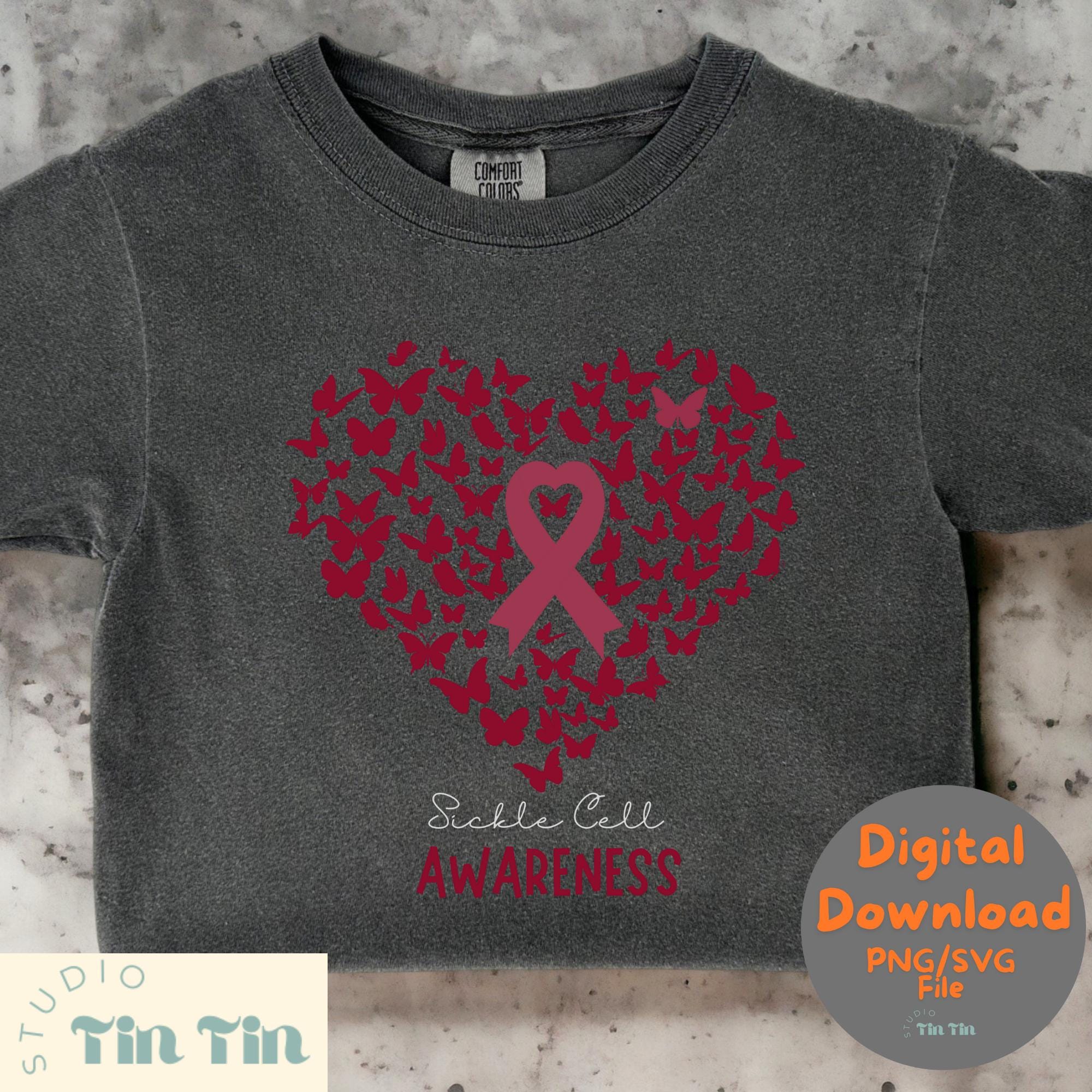 Sickle Cell Awareness Svg Png,sickle Cell Butterfly Svg,sickle Cell ...