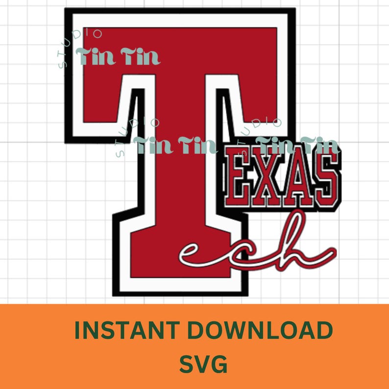 Texas Tech Svg Png, Preppy Texas Tech Png, Tx, Black and Red Football ...