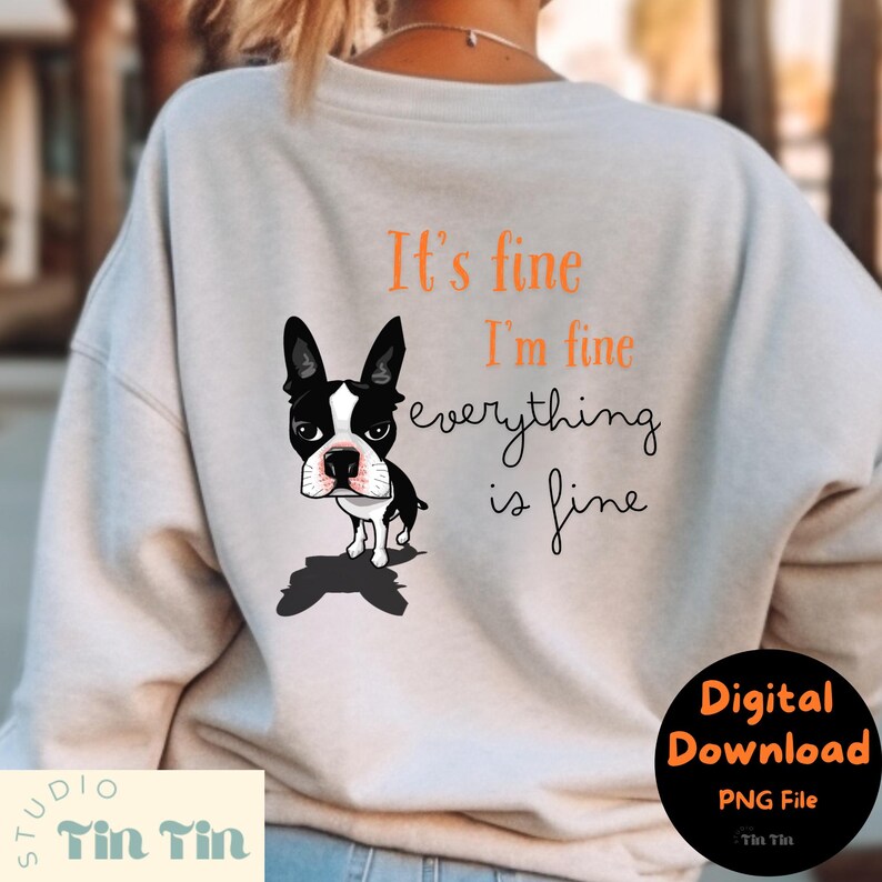 It's FINE I'm Fine Everything is Fine Png, Dog Png, Funny Dog, Funny ...