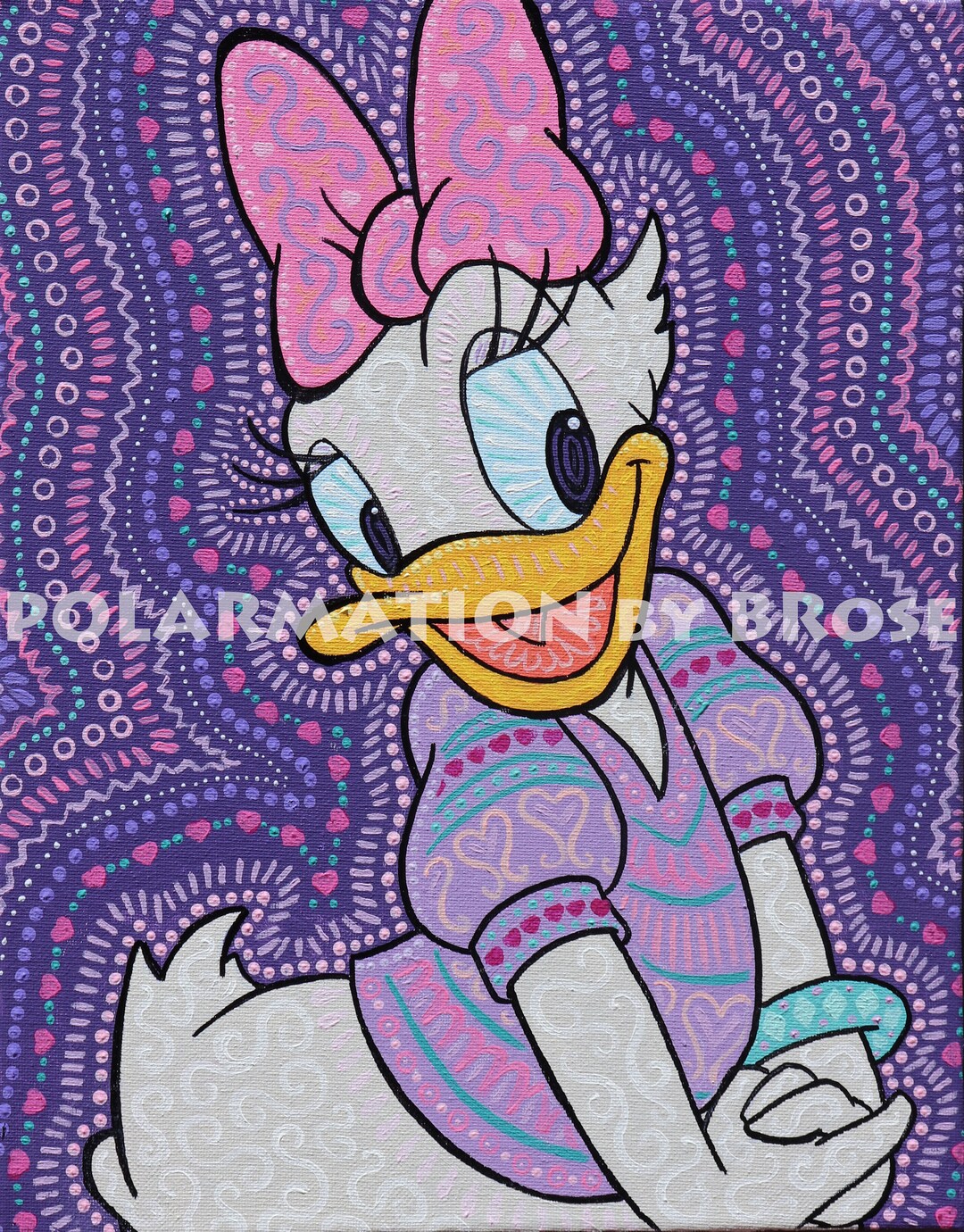 PRINT of Classic Daisy Duck, Disney Art, Fan Art - Etsy