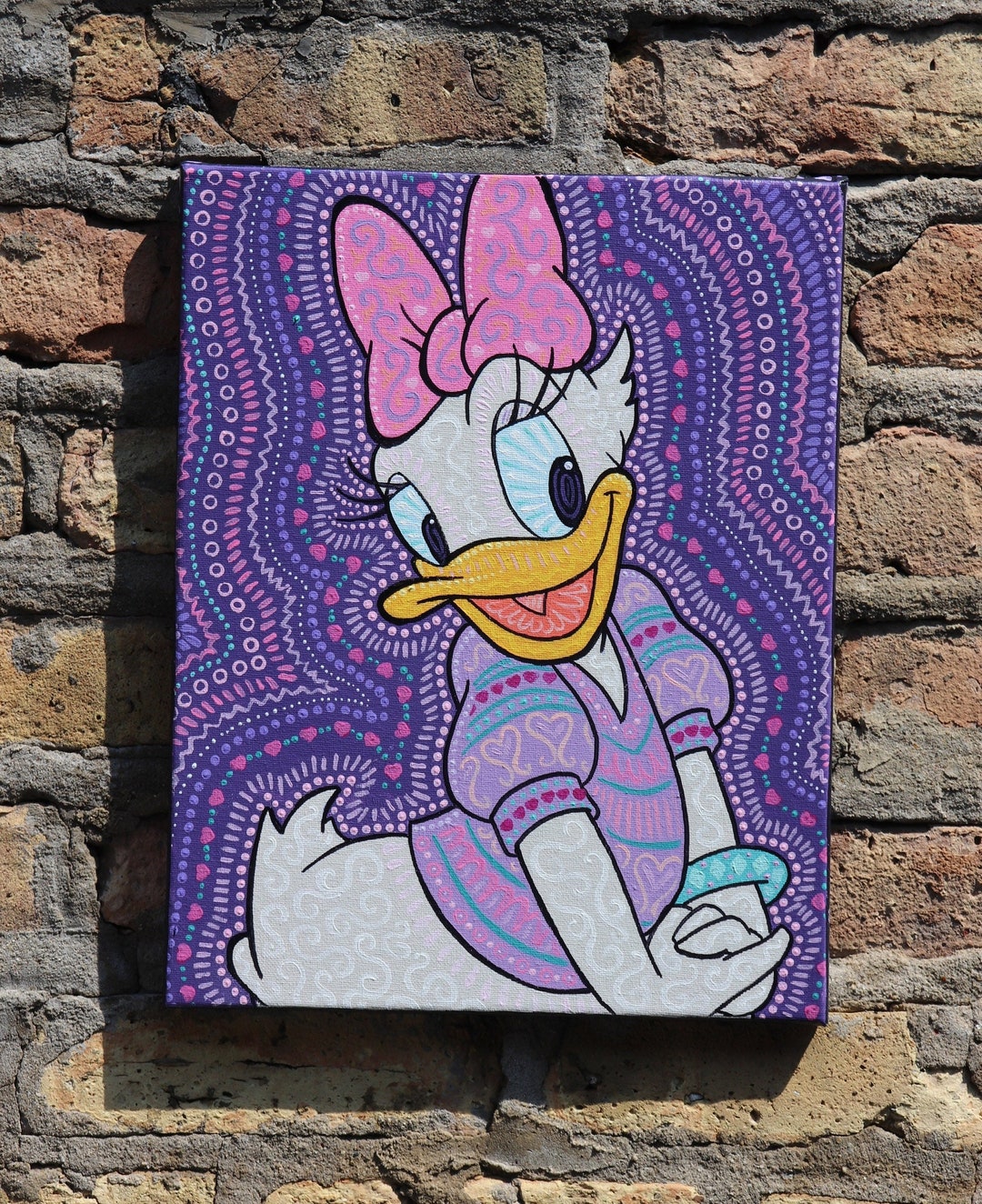 Classic Daisy Duck, Original Acrylic Painting, 11x14, Disney Art - Etsy