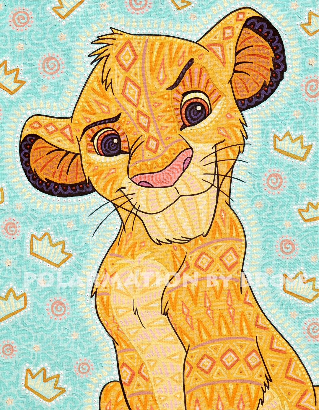 PRINT of Young Simba From the Lion King, Disney Art, Fan Art - Etsy