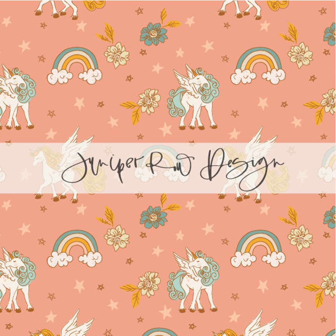 Rainbow Unicorn Seamless Pattern, Cute Unicorn Pattern, Repeating ...
