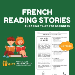 French Reading Stories - Engaging Tales for Beginners Digital PDF - Etsy