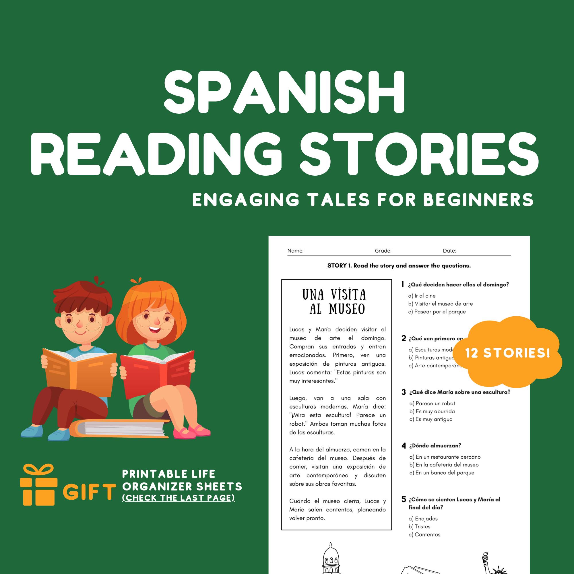 Spanish Reading Stories - Engaging Tales for Beginners Digital PDF - Etsy