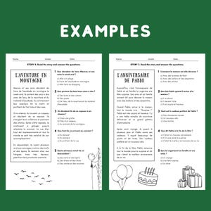 French Reading Stories - Engaging Tales for Beginners Digital PDF - Etsy