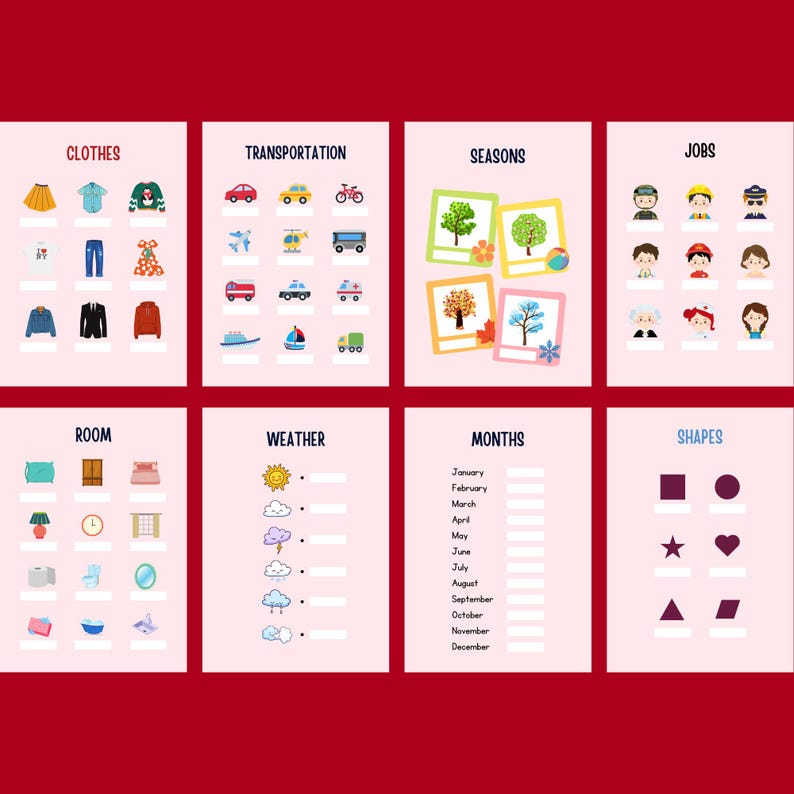 Learn ANY Language - DIY A1 Level Visual Topic Language Template PDF ...