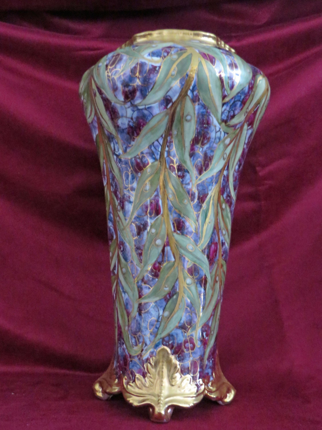 Vase China with Wisteria 15 inches Tall and 26 inches Diameter | Etsy