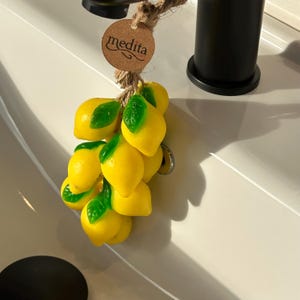 Handmade Vegan Lemon Soap Cluster: Decorative Glycerin Soap With Jute ...