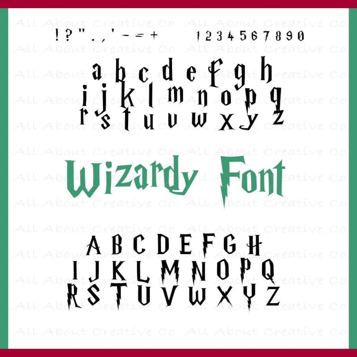 Potter Font SVG, Wizard Font Svg, Magic Wizard Svg, Halloween Font Svg ...