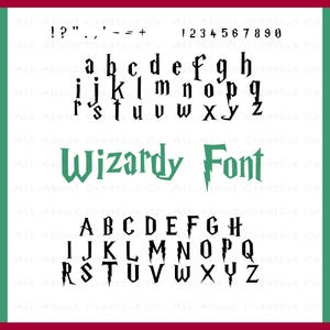 Potter Font SVG, Wizard Font Svg, Magic Wizard Svg, Halloween Font Svg ...